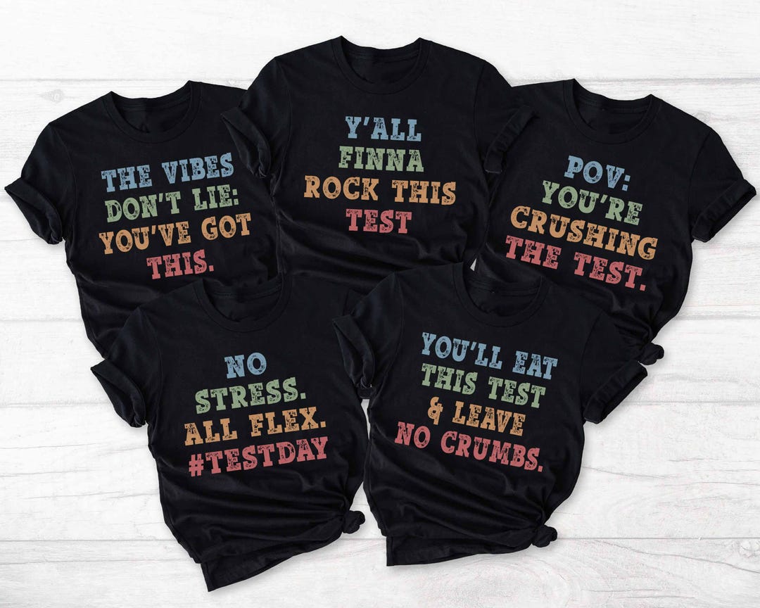 Matching State Testing Shirts Teacher Test Day Shirt, Gen Z Testing Day ...