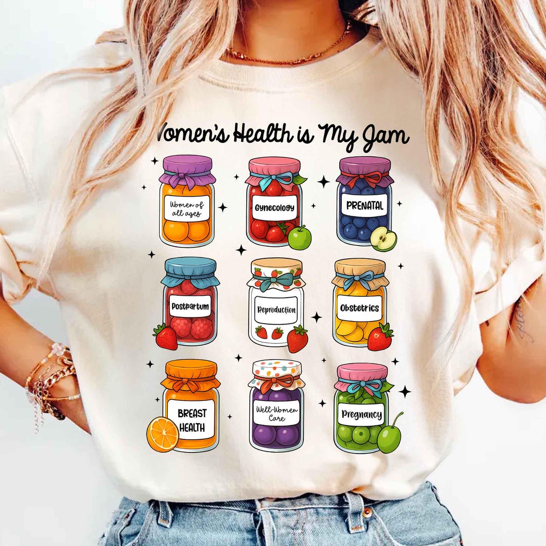 Women's Health is My Jam Shirt, Women's Health Shirt, Health Nurse Gift ...