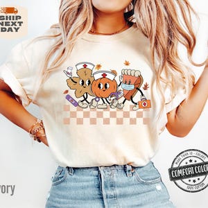 Nurse Thanksgiving Shirt, Thankful Nurse Shirt, Funny Nurse Comfort ...