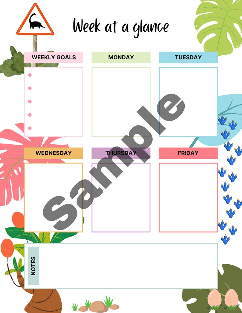 Dinosaur Styled Lesson Plan Pack! - Etsy