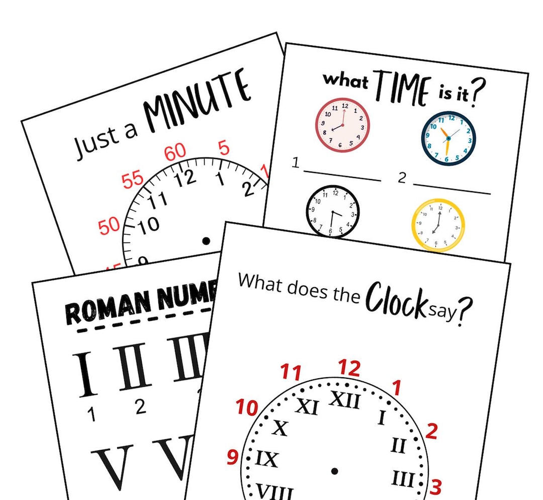 Learning About Clocks - Bundled Lessons - Etsy