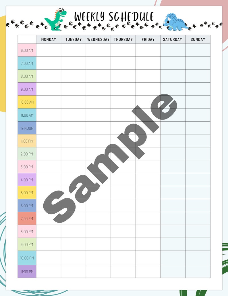 Dinosaur Styled Lesson Plan Pack! - Etsy