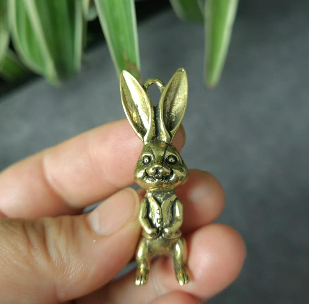 Get 1 Brass Rabbit Pendant Metal Amulet Magic Attact Love Charm Rare ...