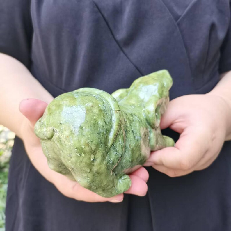 Handmade Jade Mouse Statue, Fengshui Animal Sculpture - Etsy