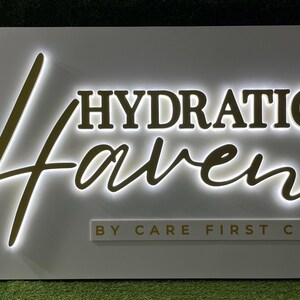 Custom Backlit Sign, Clinic Sign, Business Signboard, Reception Logo ...