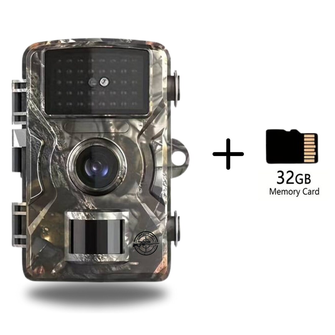 Camouflaged Hunting Trail Camera With 2-inch Screen, HD Wildlife ...
