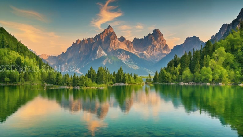 Set of 3 Lake PC Wallpapers Nature Scenic Desktop Backgrounds Lake ...