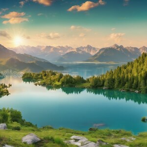 Set of 3 Lake PC Wallpapers Nature Scenic Desktop Backgrounds Lake ...