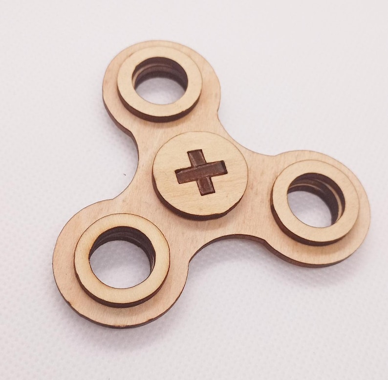 Wood Fidget Spinner - Laser Cut File - Svg, Dxf, Eps, Ai & Cdr File - Etsy