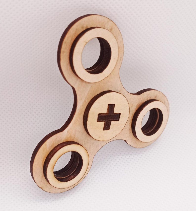 Wood Fidget Spinner - Laser Cut File - Svg, Dxf, Eps, Ai & Cdr File - Etsy
