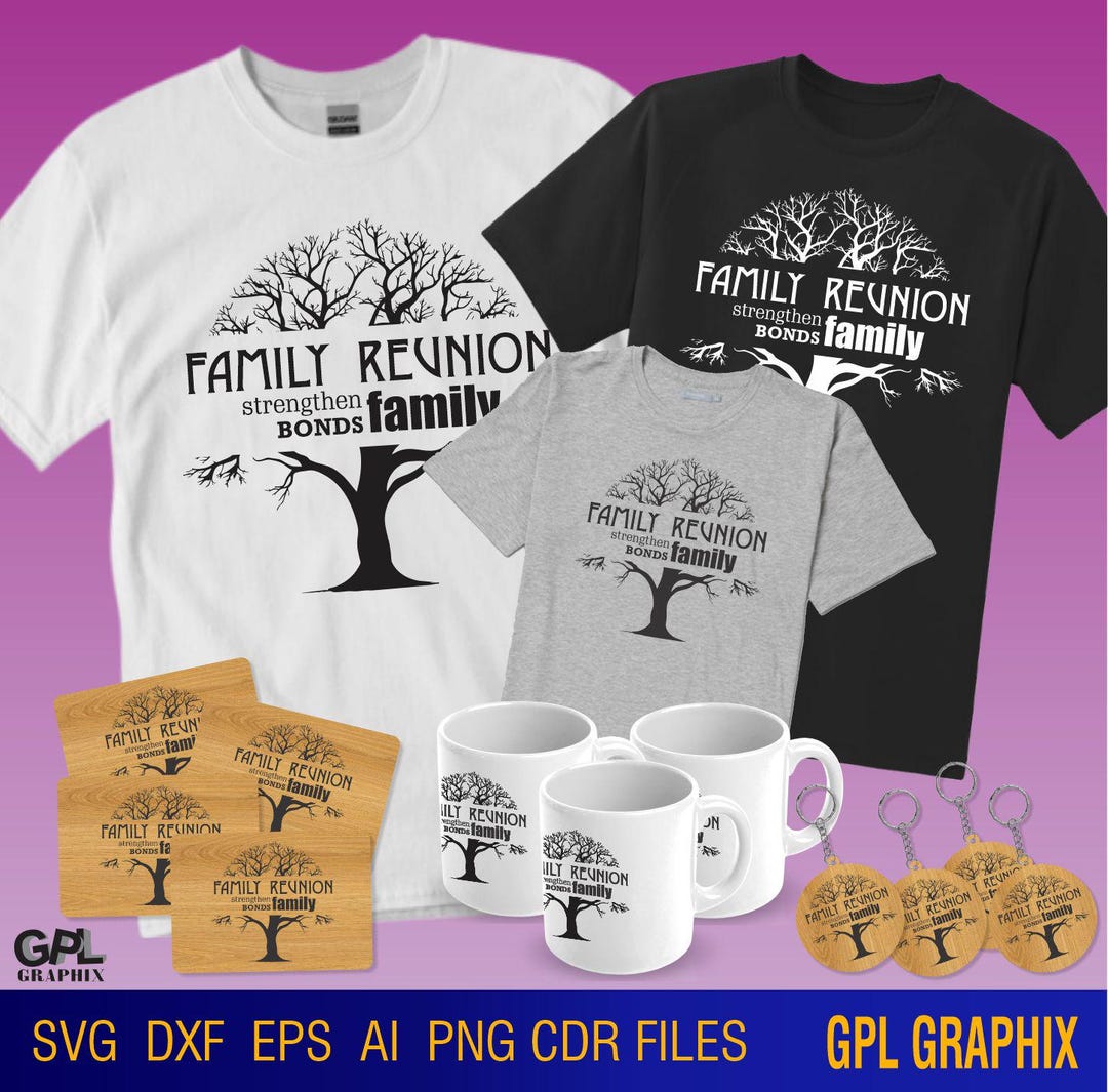 Reunion Souvenir Items - Ai, Eps, Dxf, Svg, Png & Cdr Files -for Shirt ...