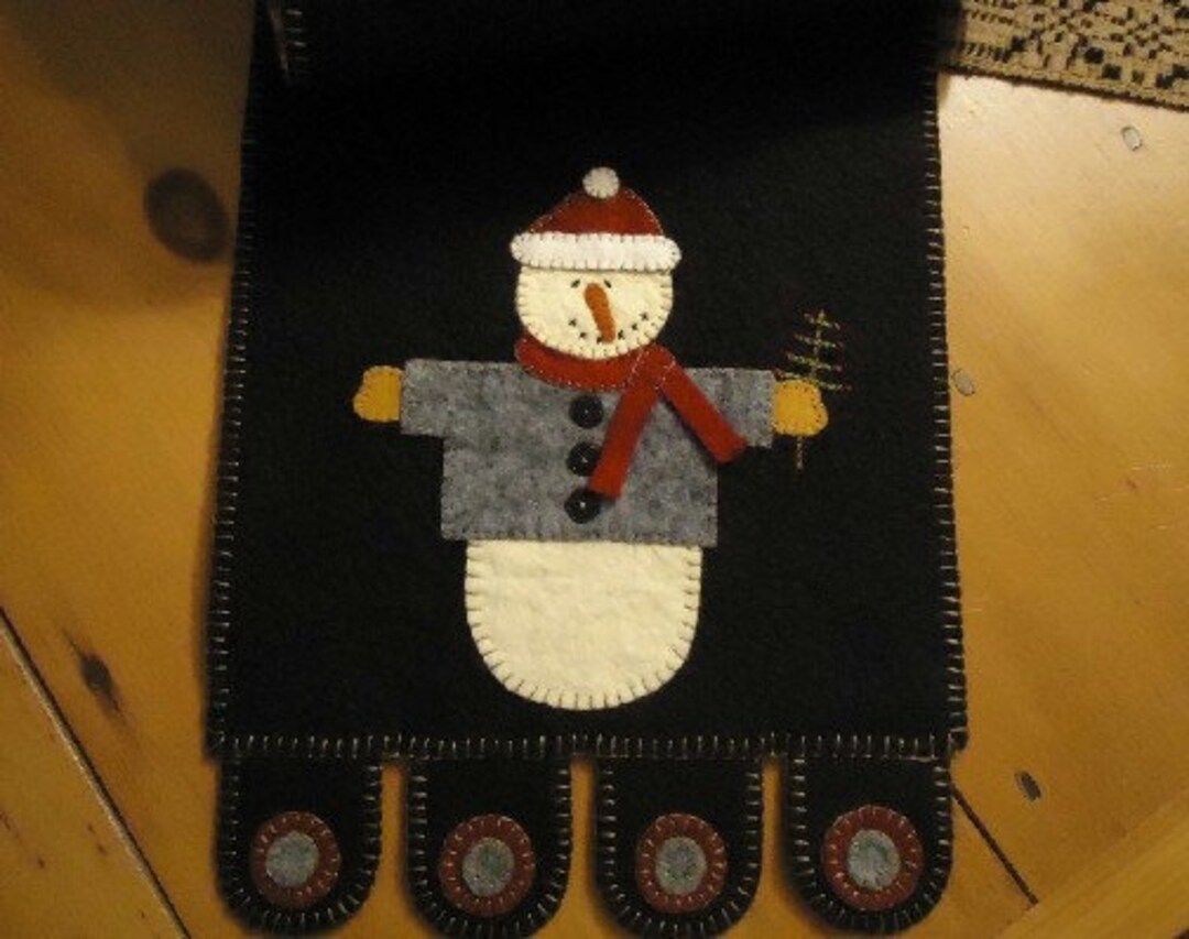 ROLY POLY SNOWMAN Digital Penny Rug Digital Pattern - Etsy