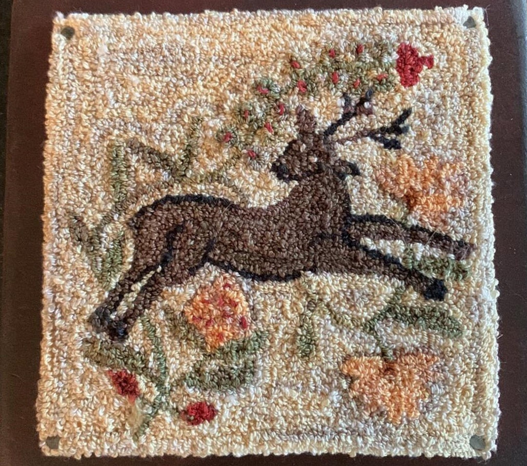 LEAPS & BOUNDS Deer Punch Needle Digital Patter - Etsy