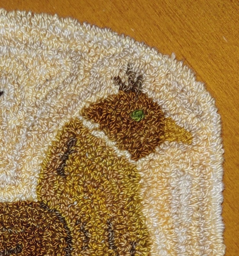 BIRD PUNCH NEEDLE Digital Pattern - Etsy