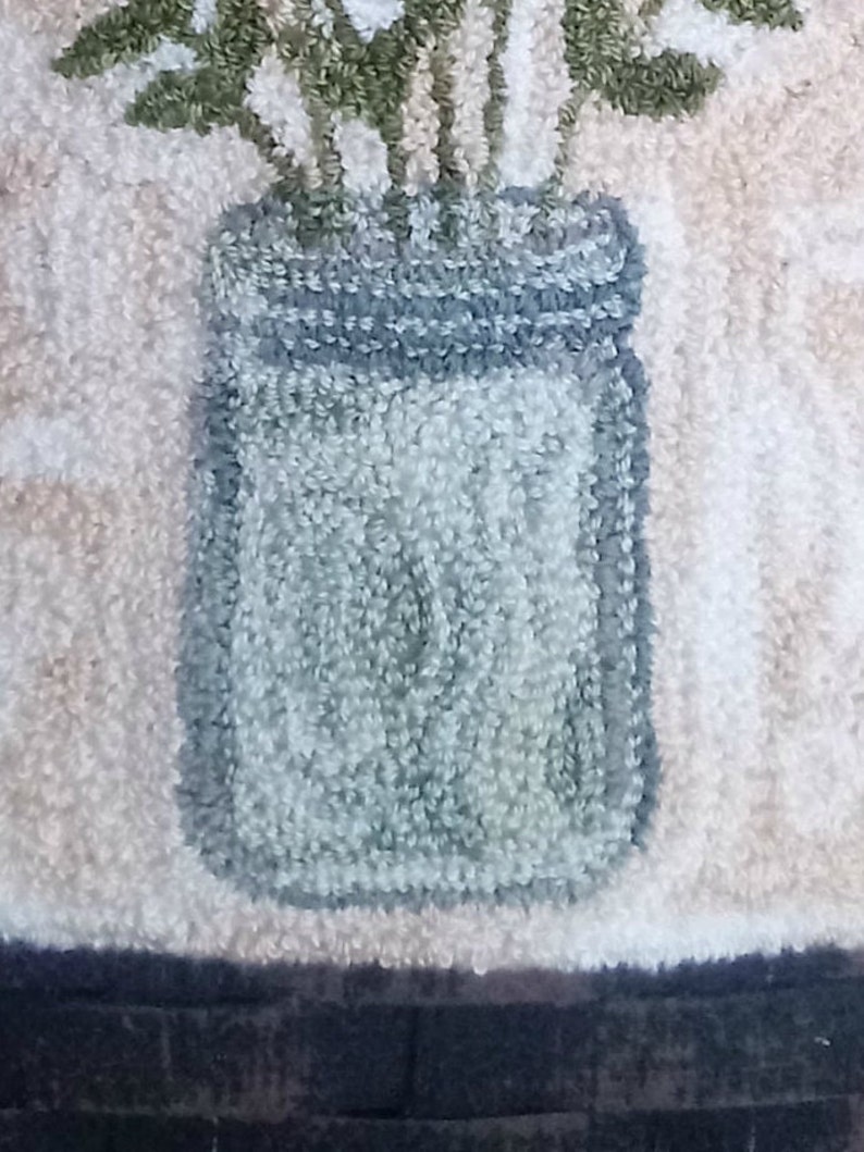 JAR OF FLOWERS Punch Needle Digital Pattern - Etsy