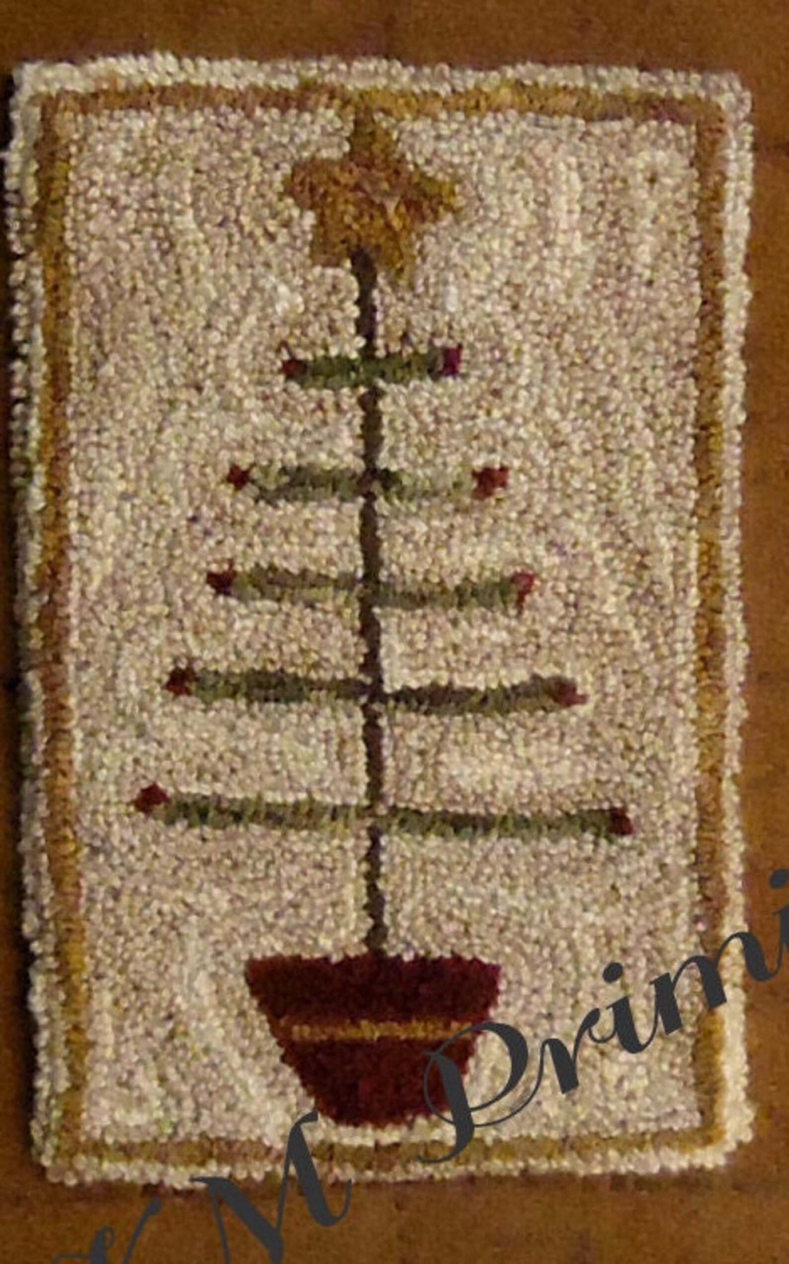 FEATHER TREE Christmas Punch Needle Digital Pattern - Etsy