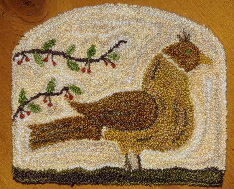 BIRD PUNCH NEEDLE Digital Pattern - Etsy