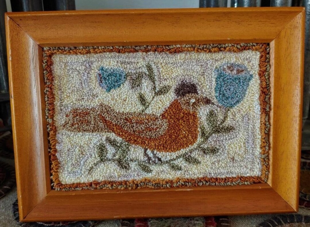 BLUEBELLS & BIRD Punch Needle Digital Pattern - Etsy