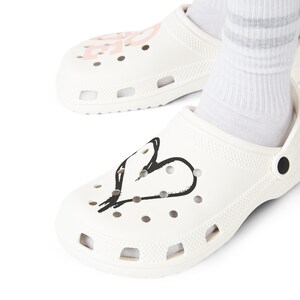 Love Graffiti Heart Custom Women's White Clogs Shoes - Etsy