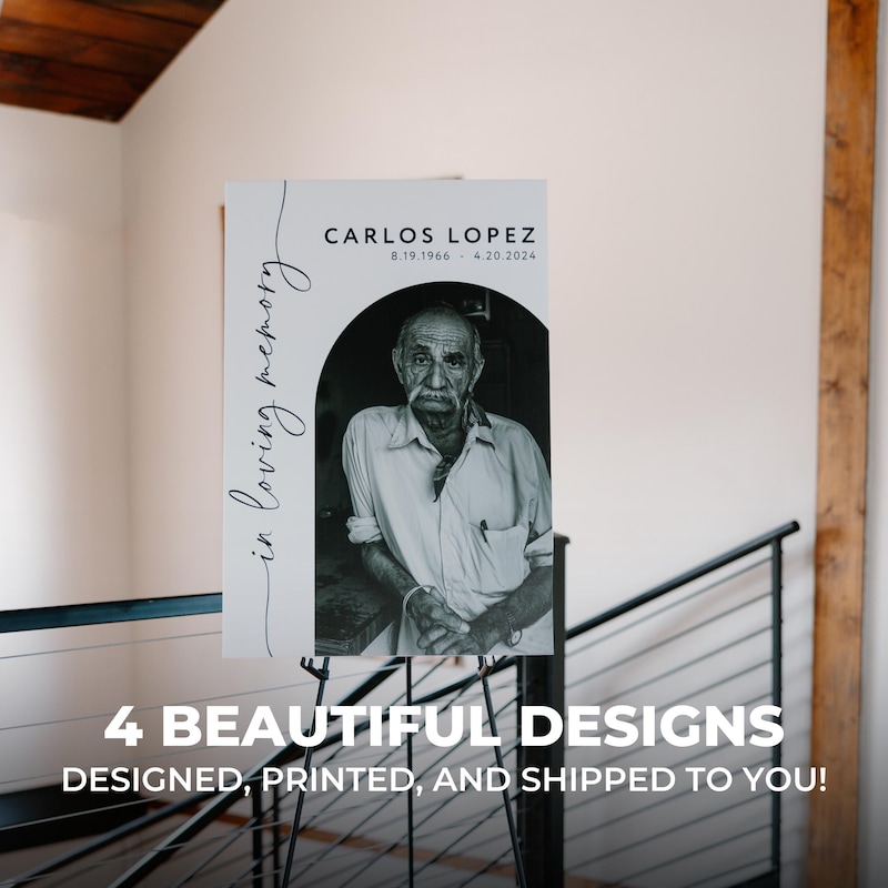 Elegant Funeral Board - Etsy