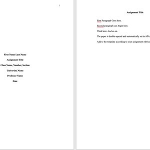 APA 7 Paper Template + References - Etsy