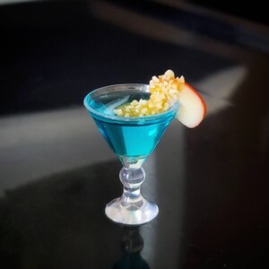 1:6 Scale Miniature Appletini Martini Drink With Caramel - Etsy
