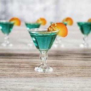 1:6 Scale Miniature Appletini Martini Drink With Caramel - Etsy