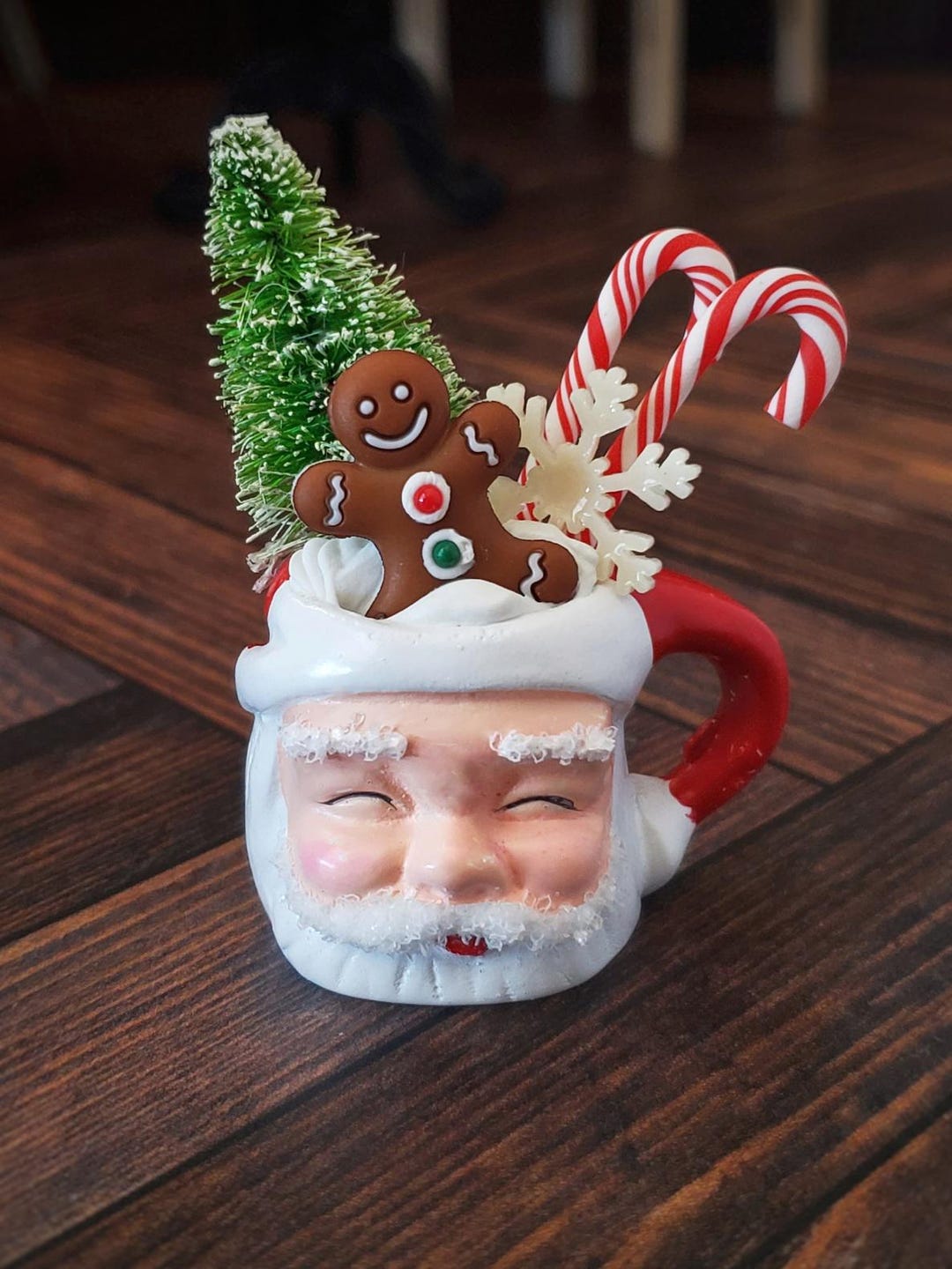 1:6 Scale Miniature Christmas SANTA Table Accent for the Holiays ...