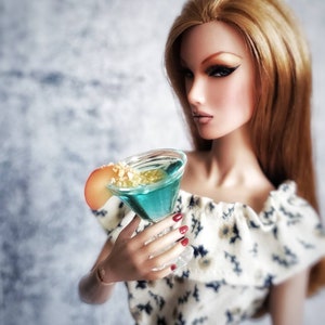1:6 Scale Miniature Appletini Martini Drink With Caramel - Etsy