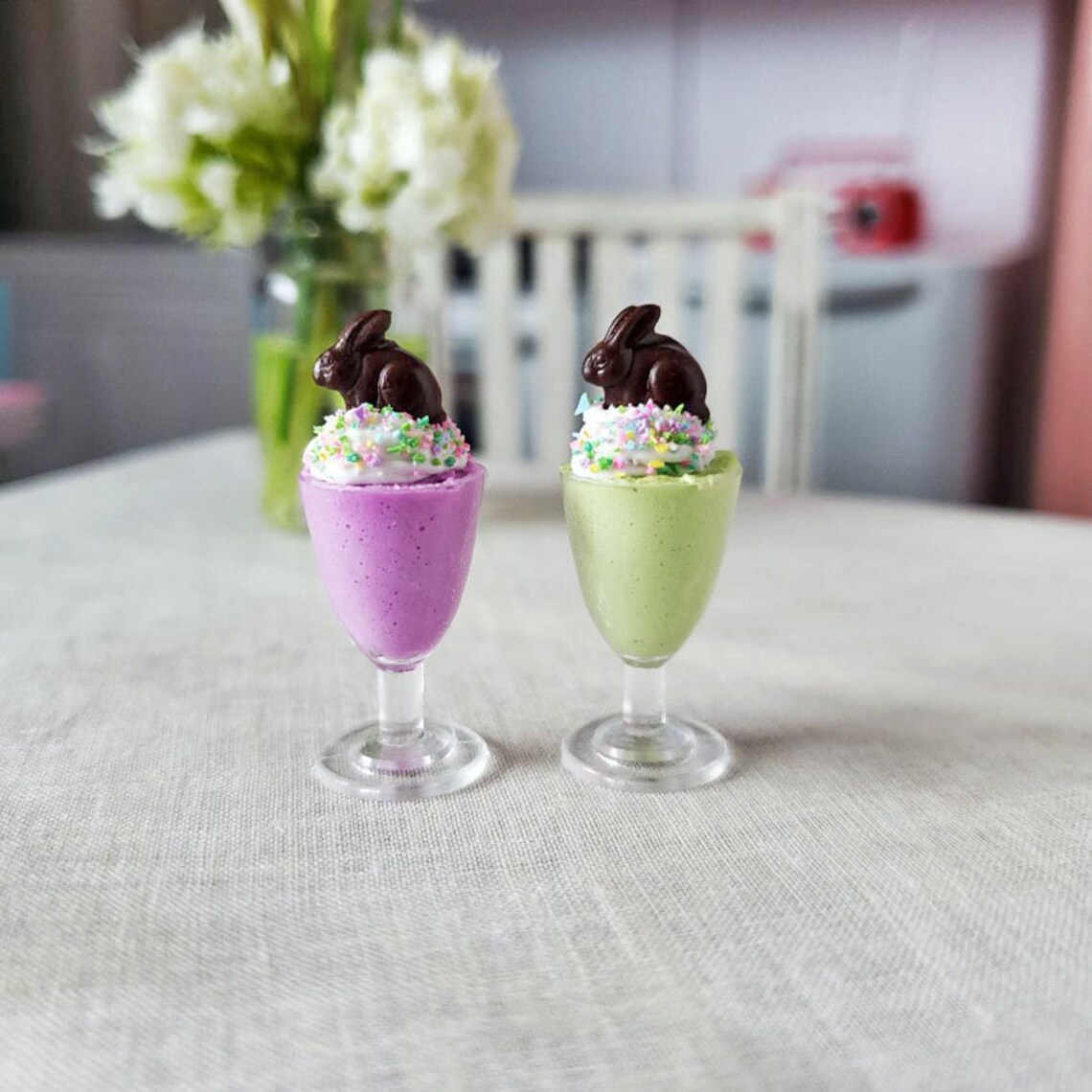 ONE Miniature MOUSSE for EASTER Pretty Pastel Dessert Drink | Etsy