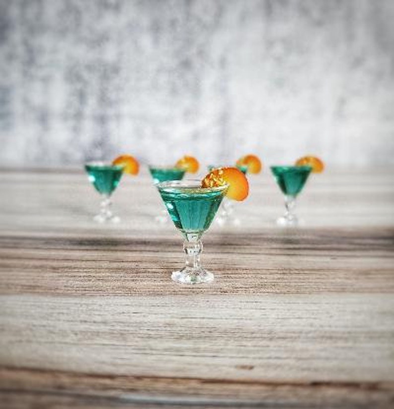 1:6 Scale Miniature Appletini MARTINI Drink with Caramel and | Etsy