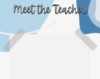 Customizable Meet the Teacher Template for New Educators Back to School ...