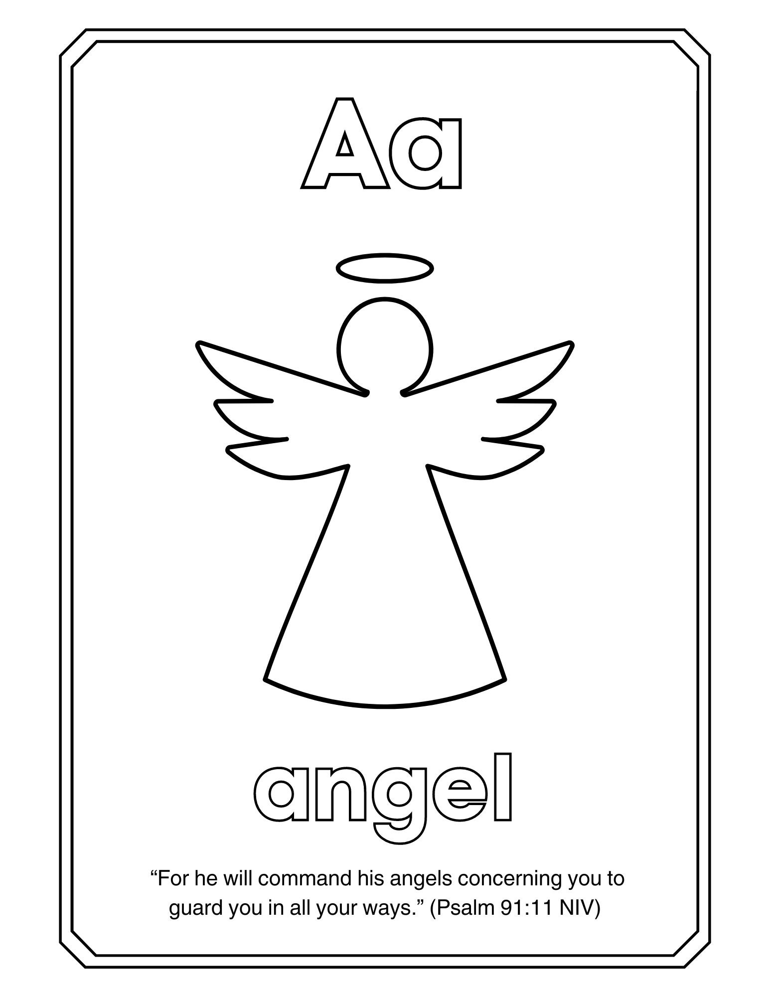 Toddler Alphabet Christian Coloring Book - Etsy