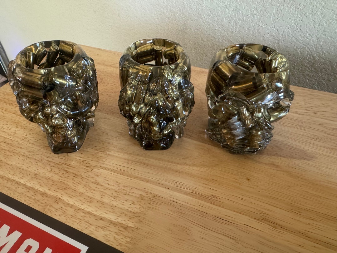 Resin Skulls With or Without Shell Casings, a Variety of Colors, Décor ...