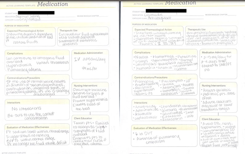 Nurse Medication Notes - Etsy