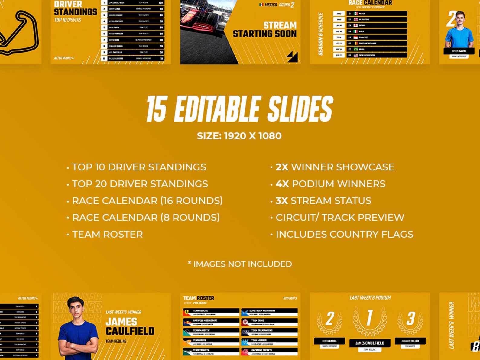 League Racing Stream Overlays Template - Etsy