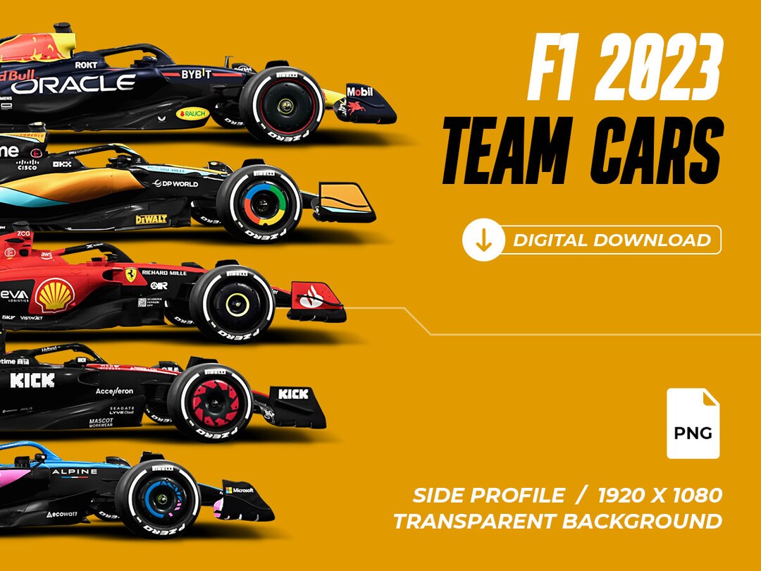 F1 2023 Team Cars Images Side Profile PNG - Etsy