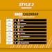 Race Calendar Template Graphic - Etsy