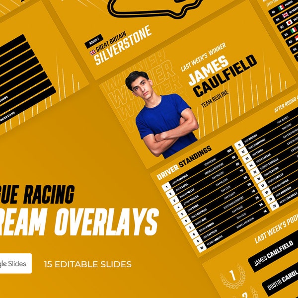 Racing Stream Overlay - Etsy