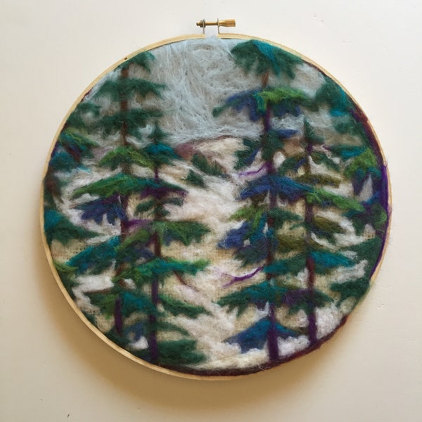 Felt Hoop Art - Etsy