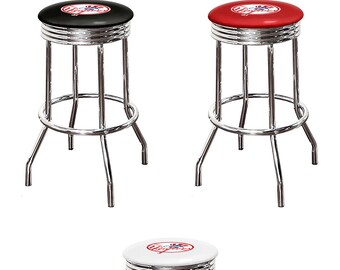 Bar Stool Swivel Seat 24 or 29 Tall Retro Style | Etsy