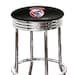 Motocross Themed Bar Stool 24" or 29" Retro Style Backless Chrome Stool ...