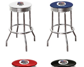 Motocross Themed Bar Stool 24 or 29 Retro Style | Etsy