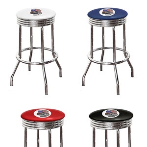 Motorcycle Patriotic Freedom Themed Route 66 Bar Stool 24" or 29" Retro ...