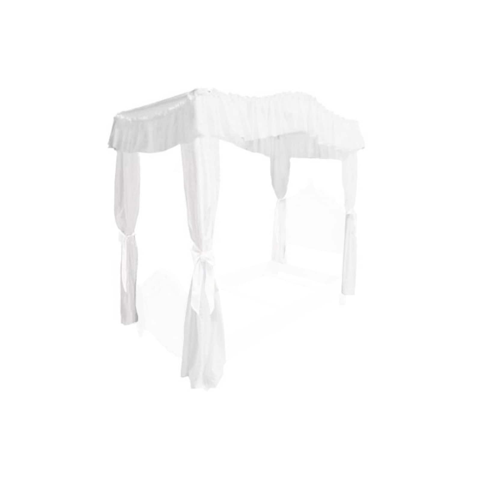 FULL SIZE Solid White Canopy Bed Fabric Top With Princess | Etsy