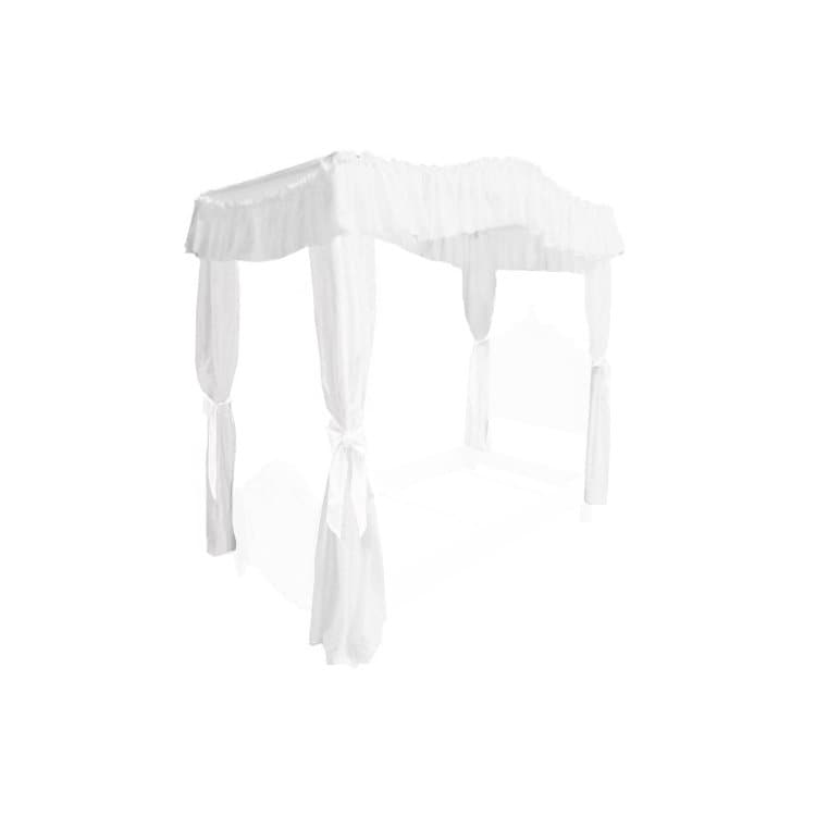 FULL SIZE Solid White Canopy Bed Fabric Top With Princess | Etsy