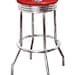 Motocross Themed Bar Stool 24 or 29 Retro Style Backless Chrome Stool ...