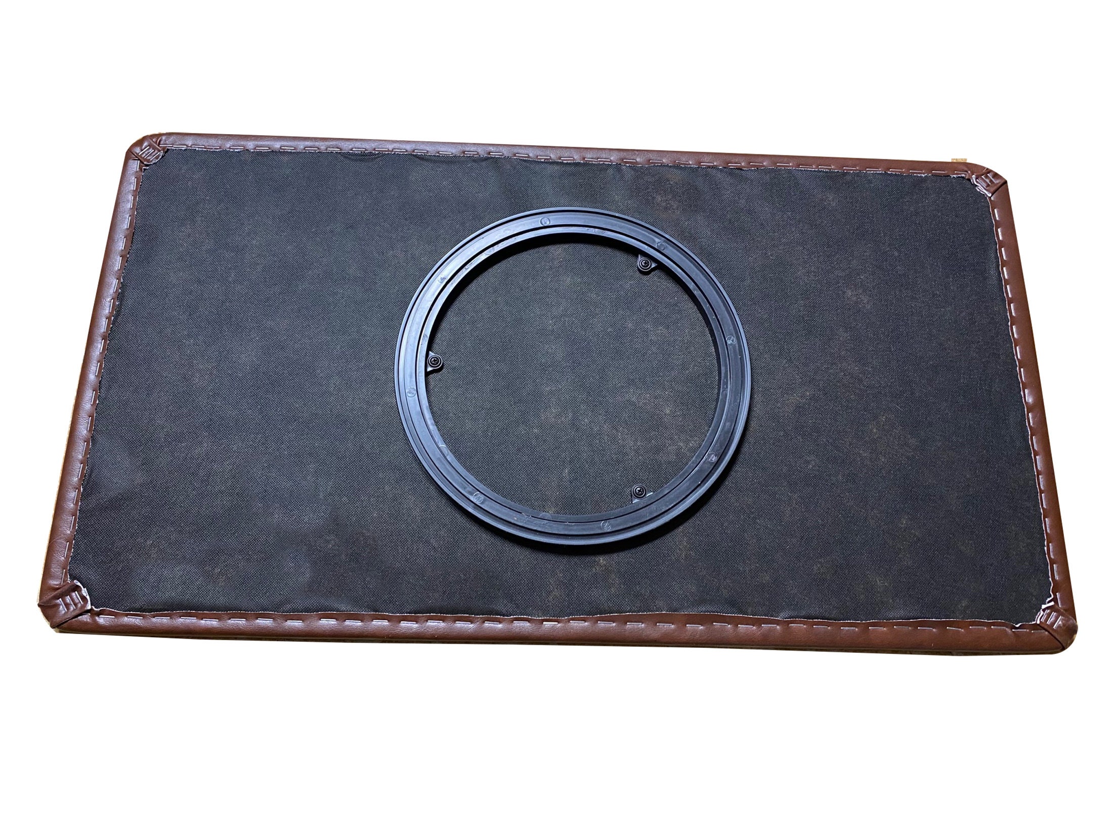 TV Stand Rotating Rectangular Turntable Covered in a Chestnut | Etsy