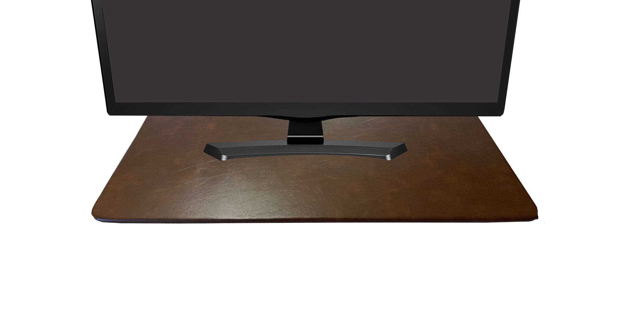 TV Stand Rotating Rectangular Turntable Covered in a Chestnut | Etsy