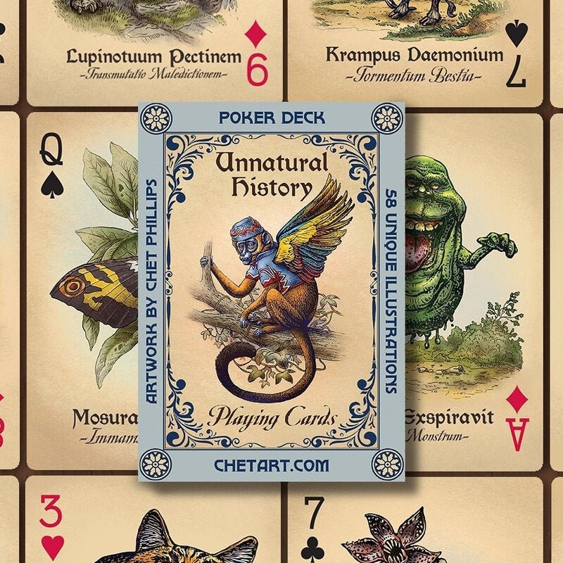 Horror Playing Card Deck - Etsy